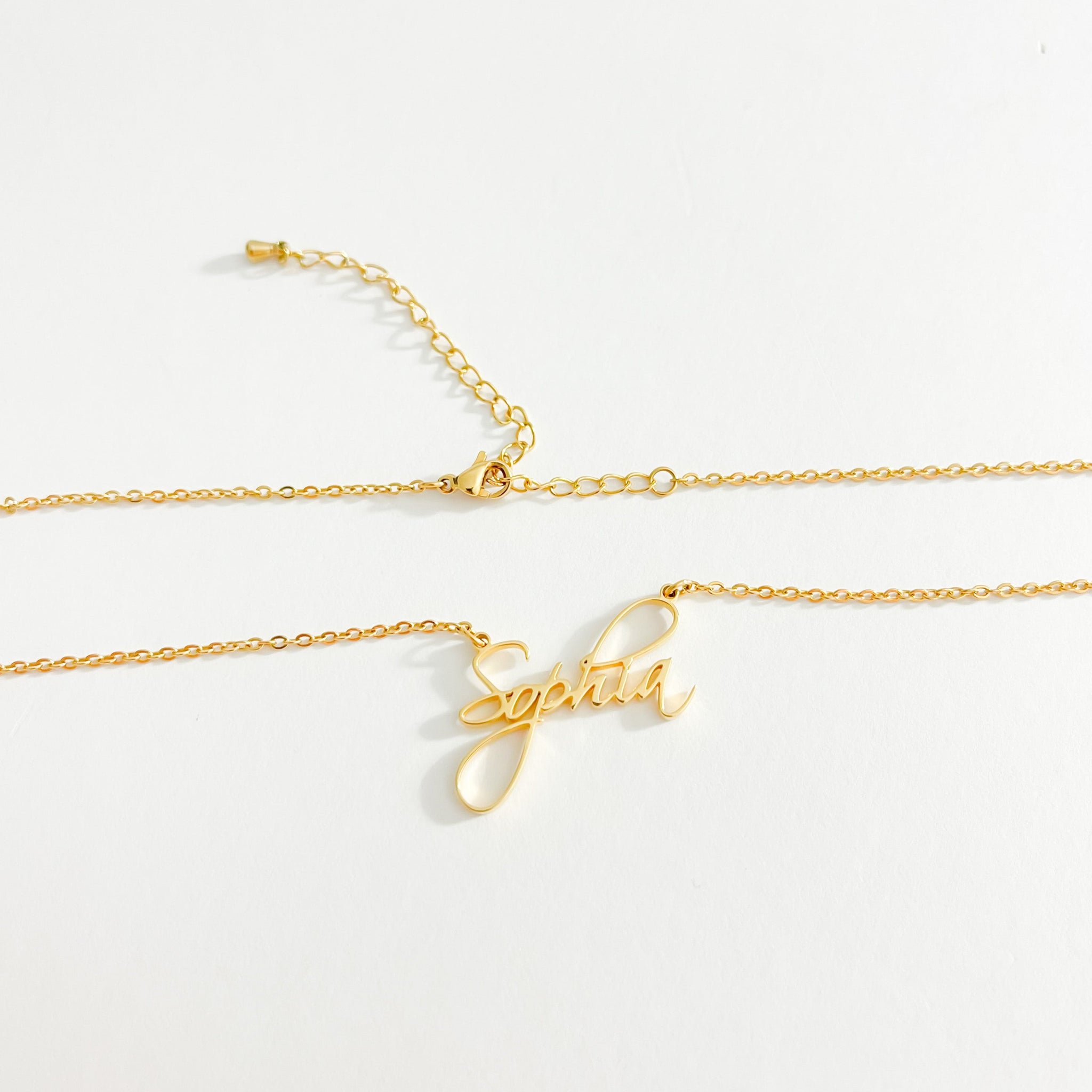 The Personalised Cursive Name Necklace | Custom Jewellery - ROSOKI – ROSOKI